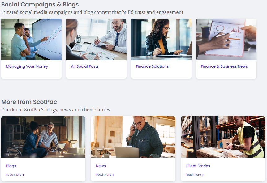 Partner Portal Page - ScotPac